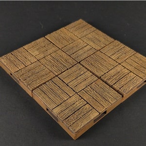Dungeon Village Wood Floor Modular Tiles D&D Terrain Tabletop RPG ...