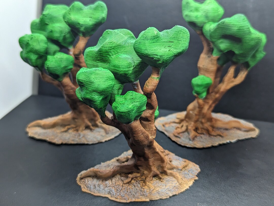 Tree D&D Terrain Pack Tabletop RPG Scatter Terrain Tree Terrain Modular ...