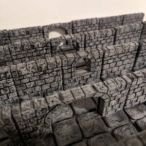 Dungeon Stone Wall Modular Tiles D&D Terrain Tabletop RPG - Etsy