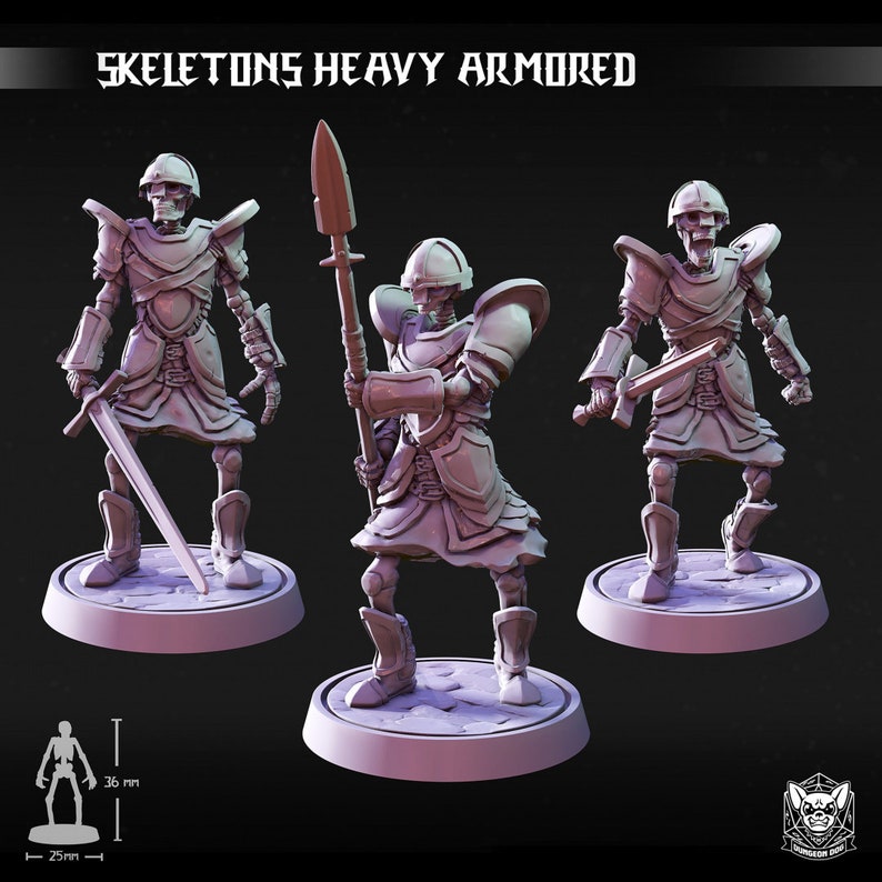 Skeleton Army Pack Dnd Mini 32mm Scale Miniature Dungeons - Etsy UK