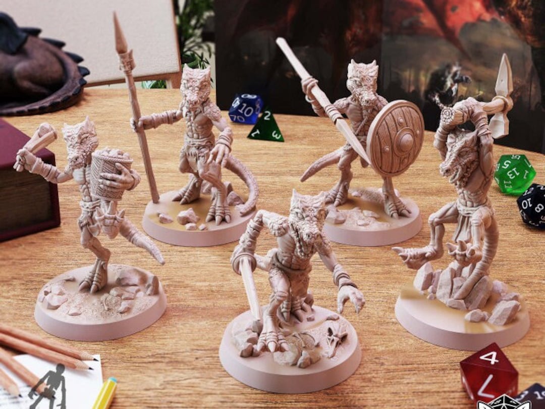 Kobold Army Pack Dnd Mini 32mm Scale Miniature Dungeons and Dragons ...