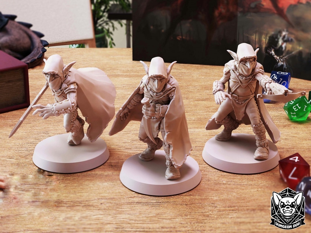 Goblin Assassin Pack Dnd Minis - 32mm Scale Miniature Dungeons and ...