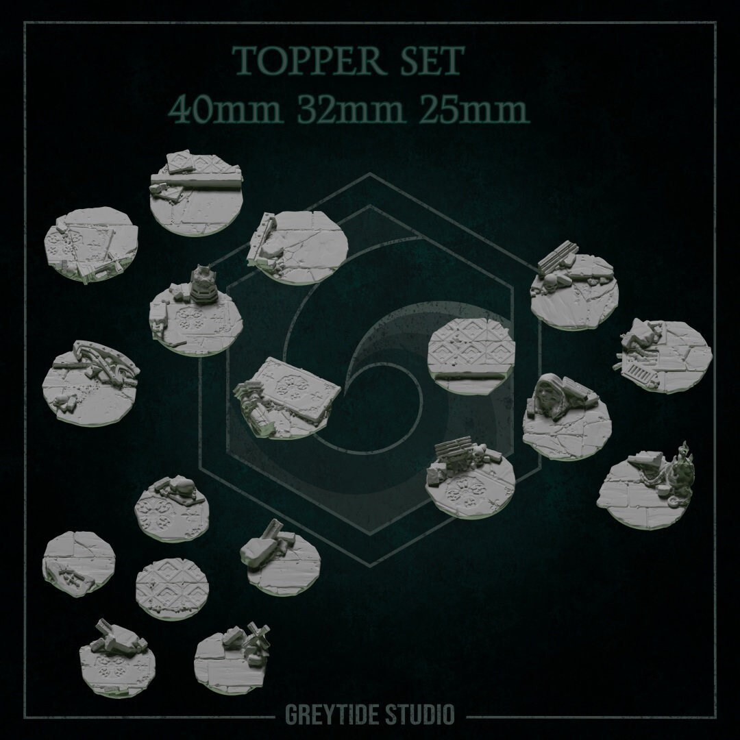 Wargaming Base Toppers Gothic City Ruins Base Topper Eternal Pilgrims ...