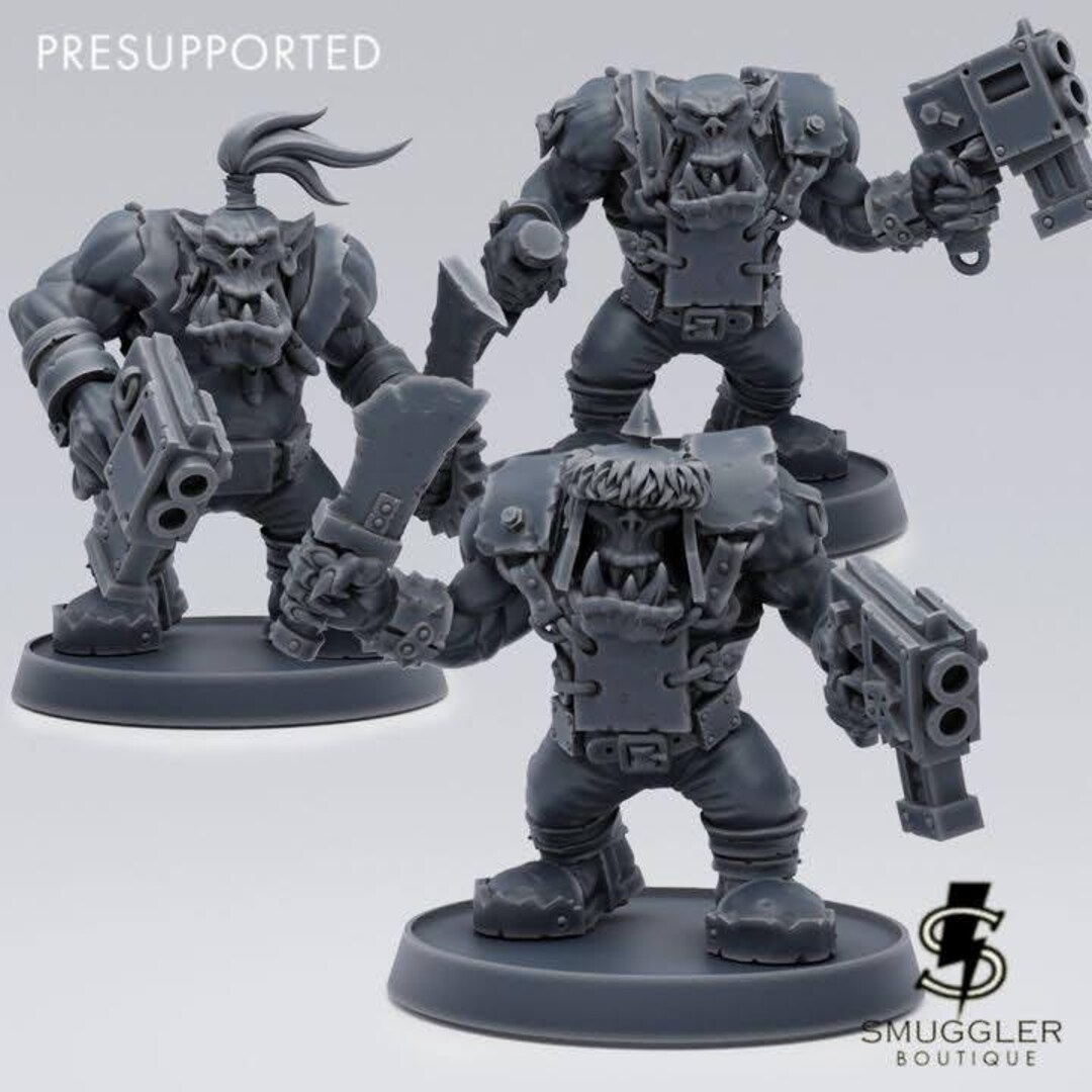 Ork Slasha Boyz Wargaming 3D Printed Miniatures High Quality Modular ...