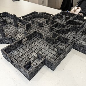 Dungeon Stone Ultimate Starter Set 1 - 177 Modular Tiles D&D Terrain ...