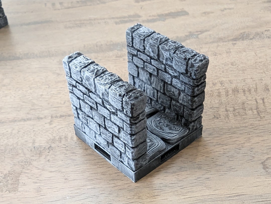 Dungeon Stone Corridors Modular Gaming Tiles With Magnetic Bases 3D ...