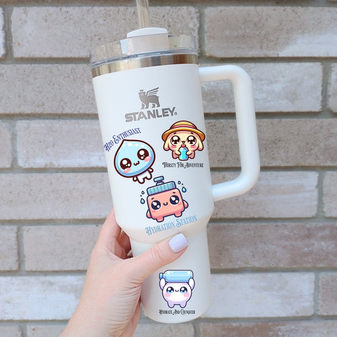 Water Bottle Stickers, H20 Enthusiast, Hydration Station, Hydrate and ...