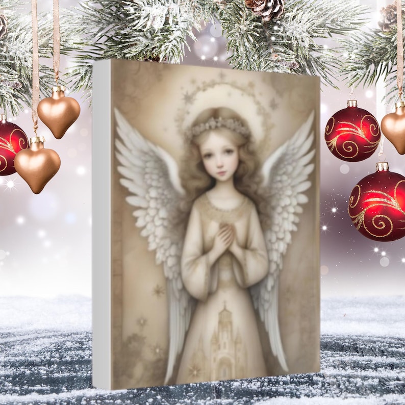 Christmas Angel Wall Decor, Angel Wall Art, Christmas Angel - Etsy