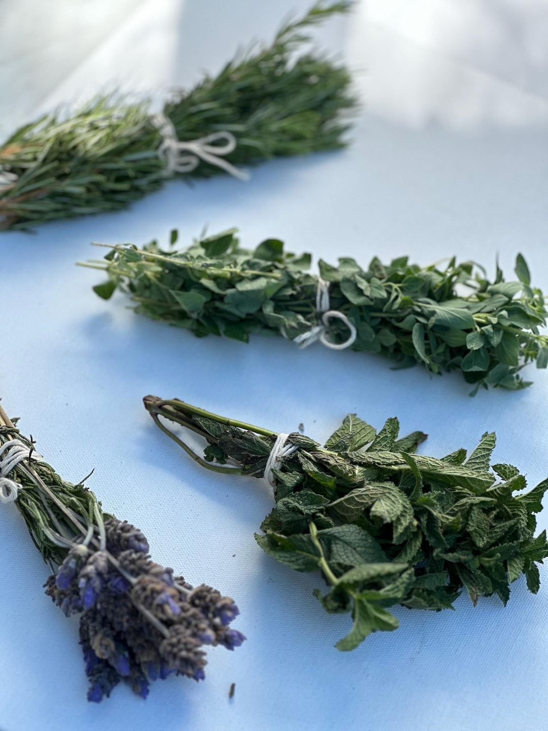 Dried Herb Bundles, Dried Rosemay, Mint, Lavender & Oregano, Dried ...