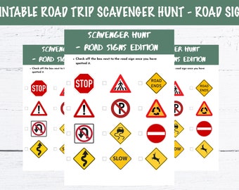 Printable Scavenger Hunt for Road Trips - General Edition - Etsy