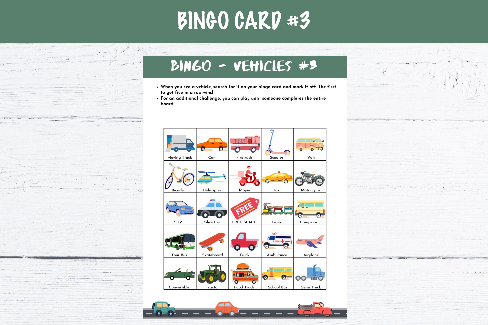 Printable Road Trip Bingo Cards Vehicle Edition - Etsy UK