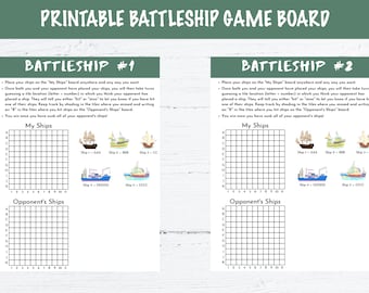 Printable Battleship Game | Battleship Game | Battleship Board Game ...