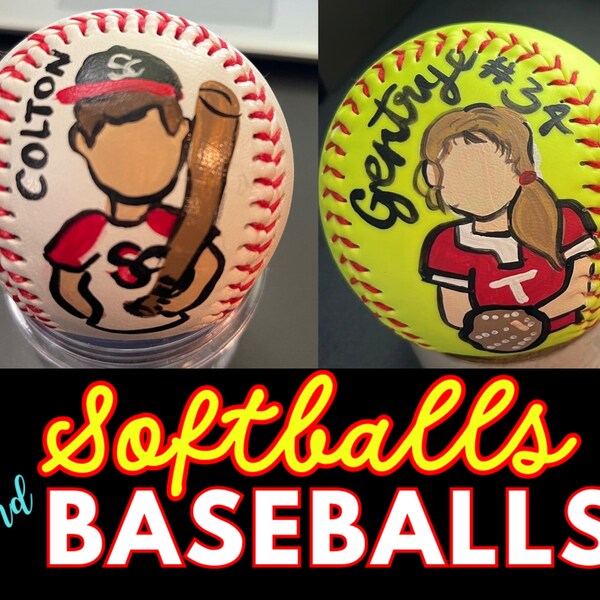 Painted Baseball - Etsy