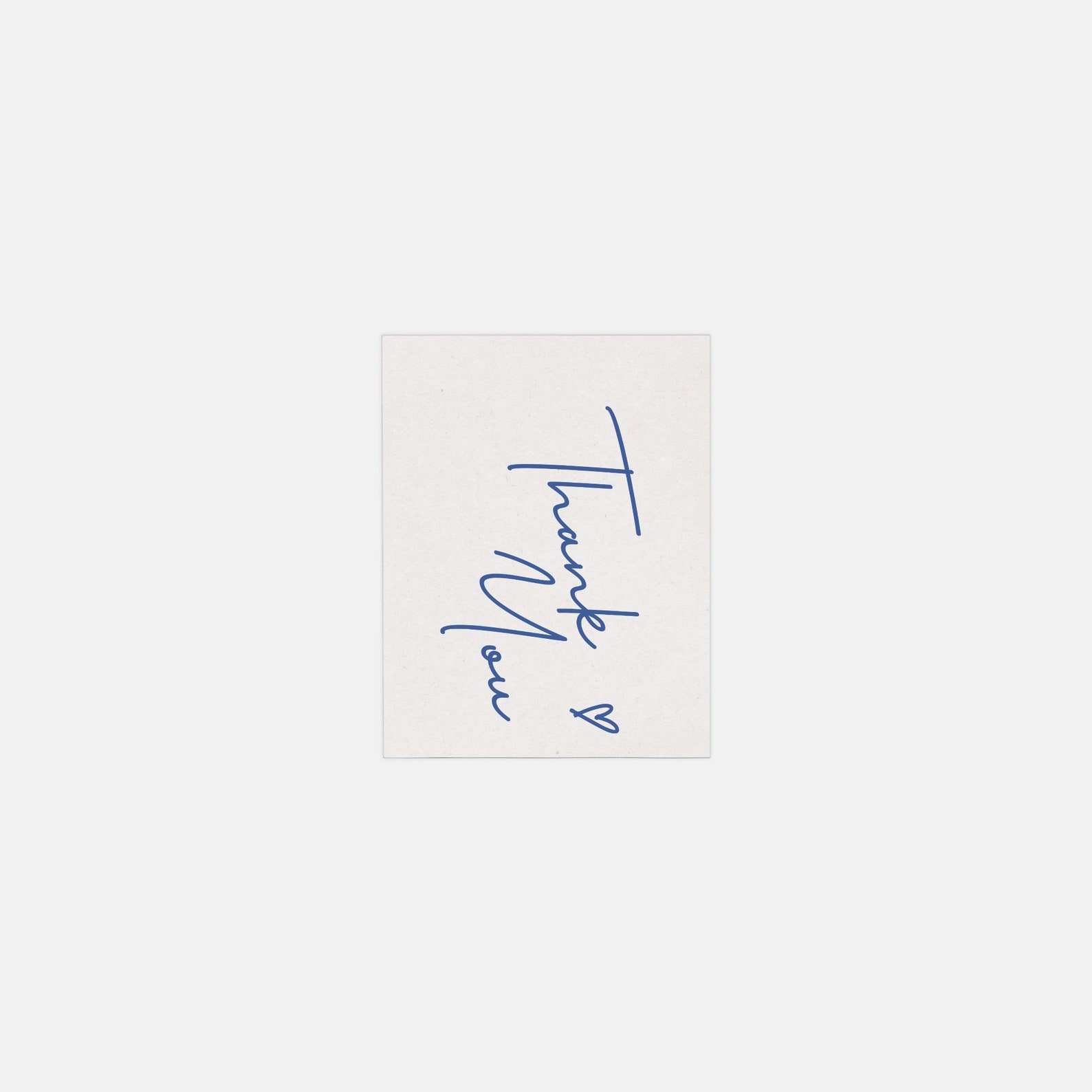 Thank You Cards Pack Blue Script Font Flat Card A2 pack of 10 - Etsy