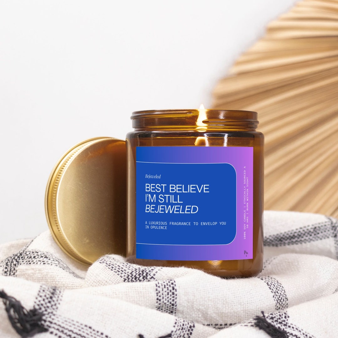 Bejeweled Taylor Swift Candle Amber Jar 9oz - Etsy