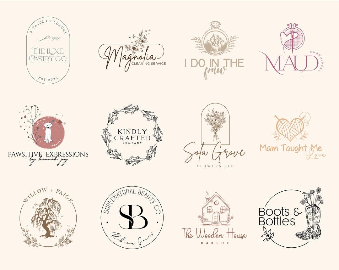 Custm Hand Drawn Logo Design, Logo Design, Professional Logo, Simple ...