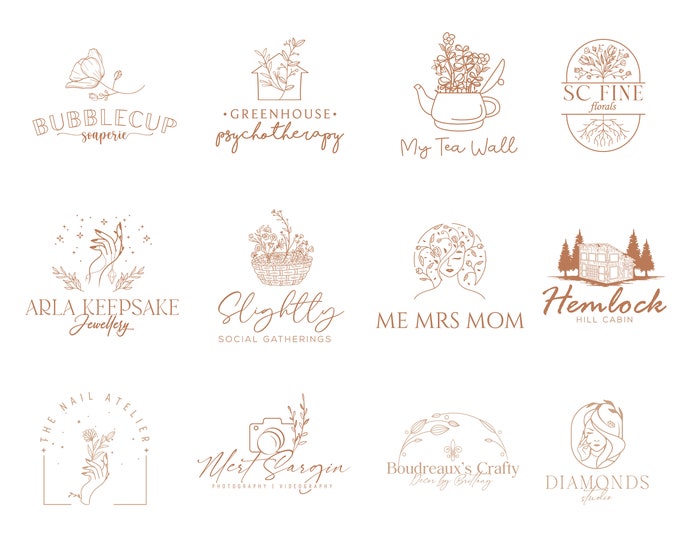 Custm Hand Drawn Logo Design, Logo Design, Professional Logo, Simple ...