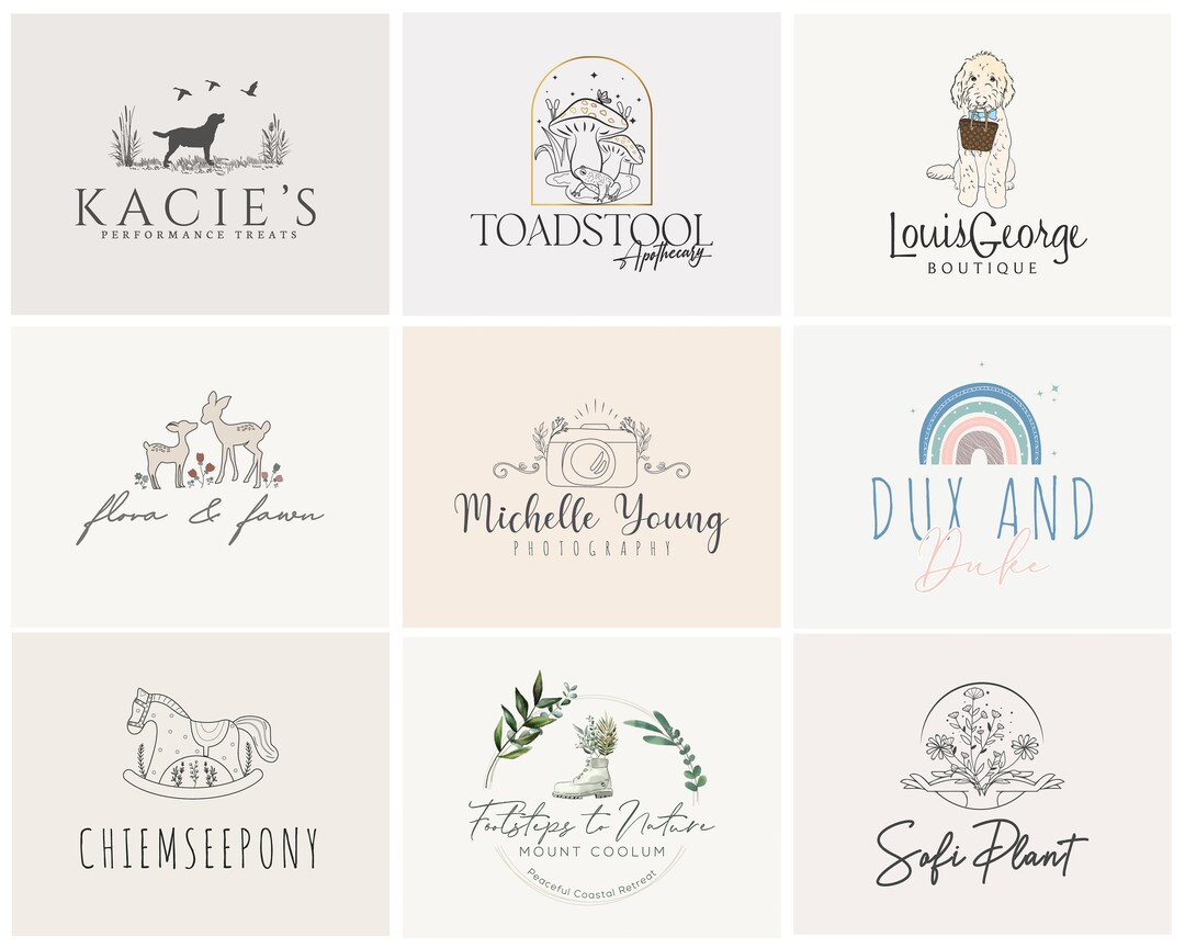 Custom Hand Drawn Logo, Custom Logo Design, Simply Logo Design, Logo ...