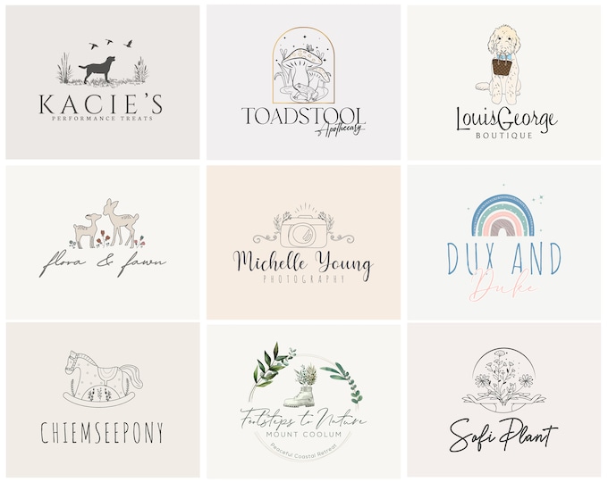 Custm Hand Drawn Logo Design, Logo Design, Professional Logo, Simple ...