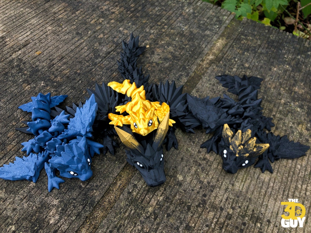 Mystical Crystal Wing Dragons 4-pack Inspired by the Fourth Wing Book ...