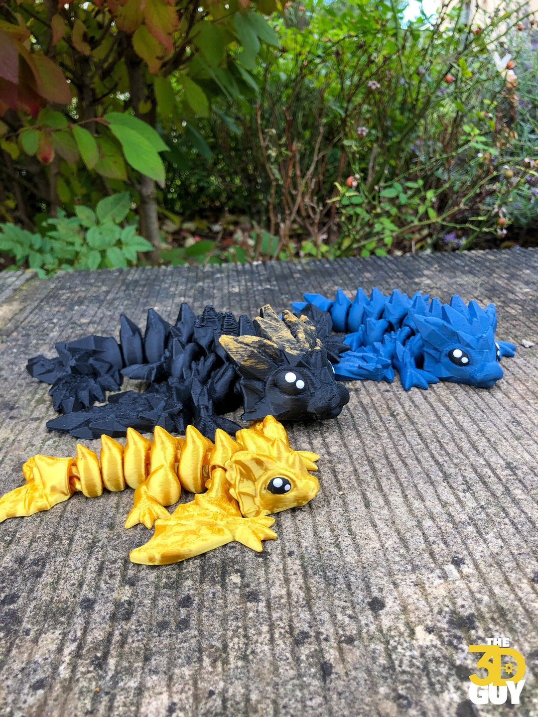 3 Dragons Drache 3er Pack Huge Crystal Dragon Medium - Etsy
