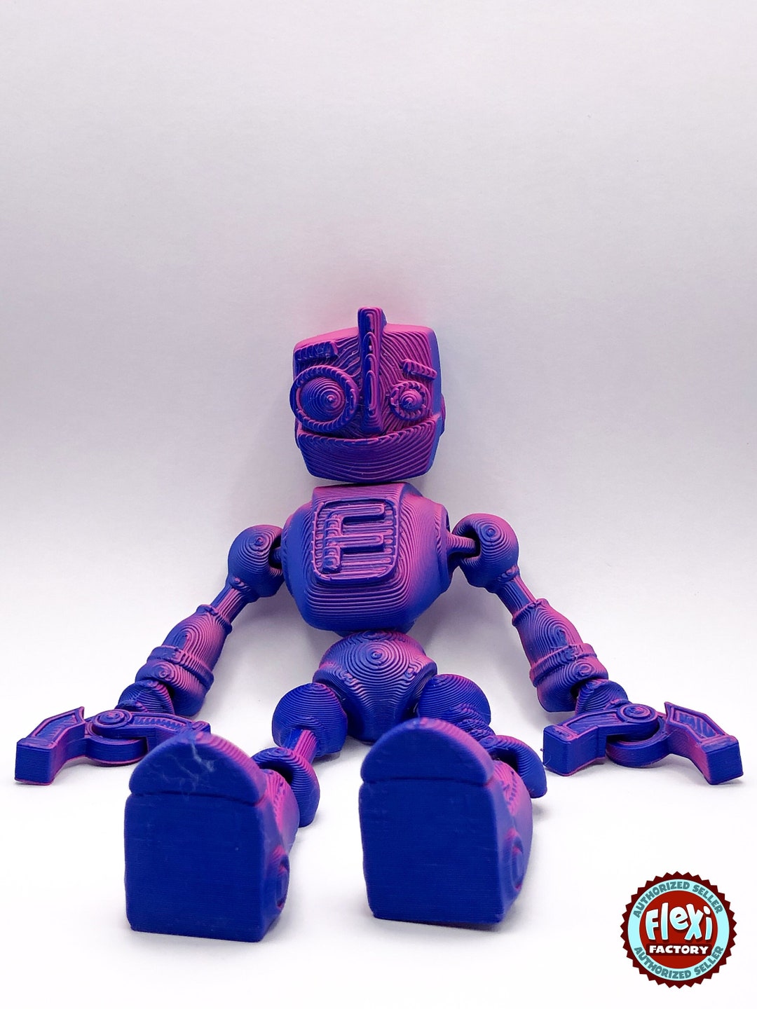 3d Printed Flexi Robot Flexi Robot Fidget Toy Fokobot Etsy