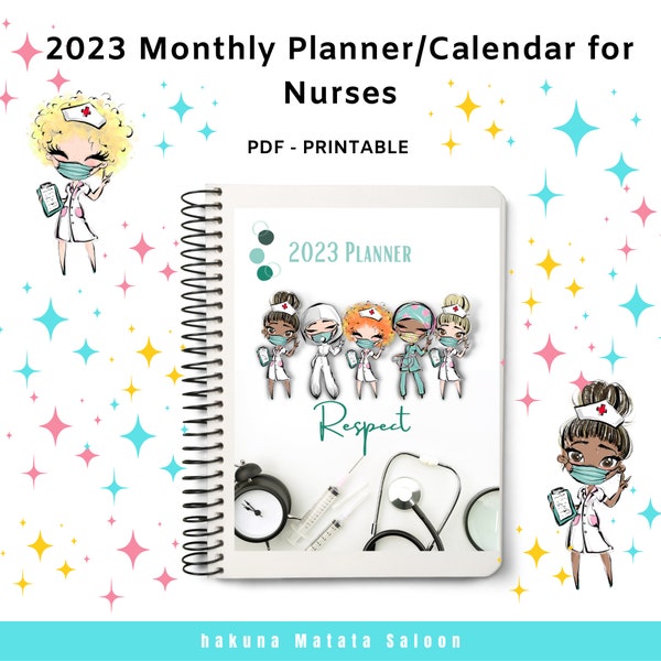 Nursing Calendar Template - Etsy