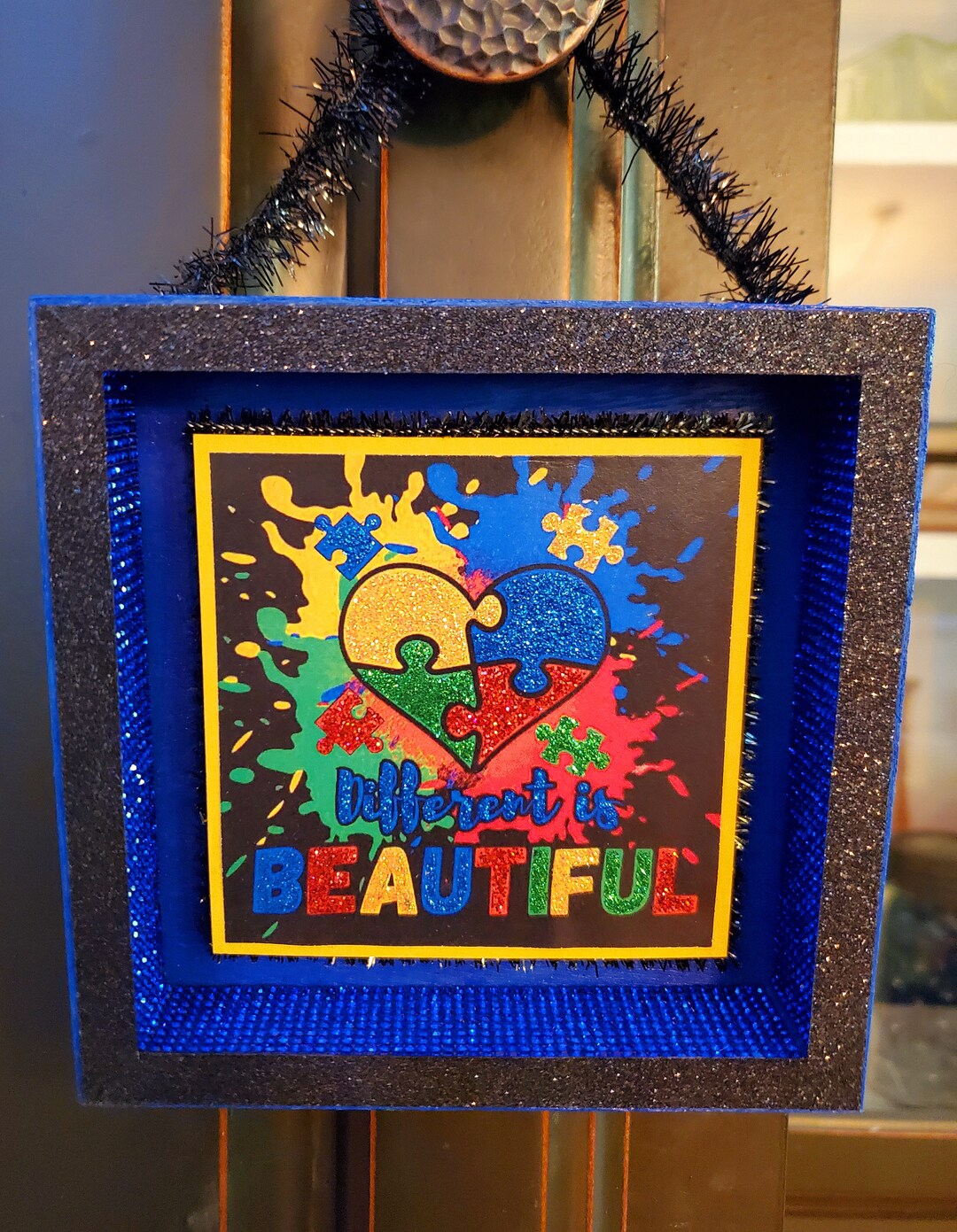 Autism Awareness Shadow Box - Etsy