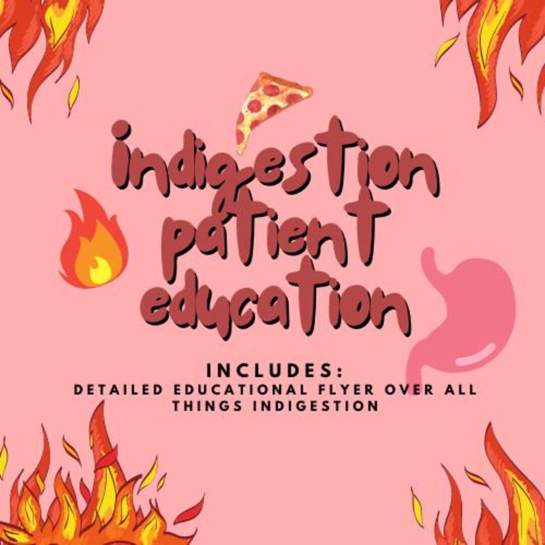 Educational Patient Flyer for "indigestion" - Perfect for Patient ...