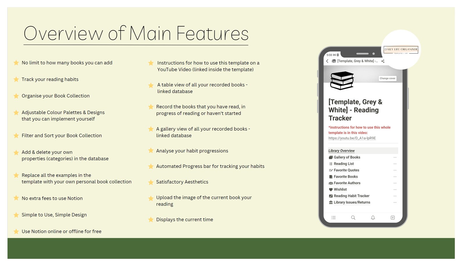 Notion Reading Tracker Bundle, Notion Reading Template Bundle, Reading ...