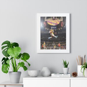 NBA Basketball Vertical Poster, Sports Wall Art, Lakers Gift ...