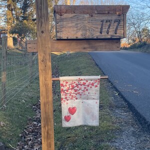 Cherry Farmhouse Mailbox, Rustic, Country Cabin Home - Etsy