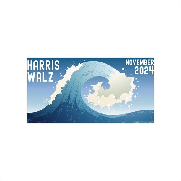 Harris Walz Bumper Sticker - Etsy