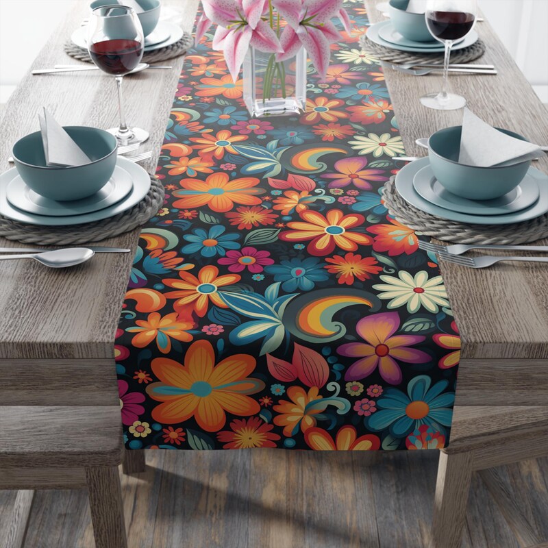 Funky Table Runner - Etsy