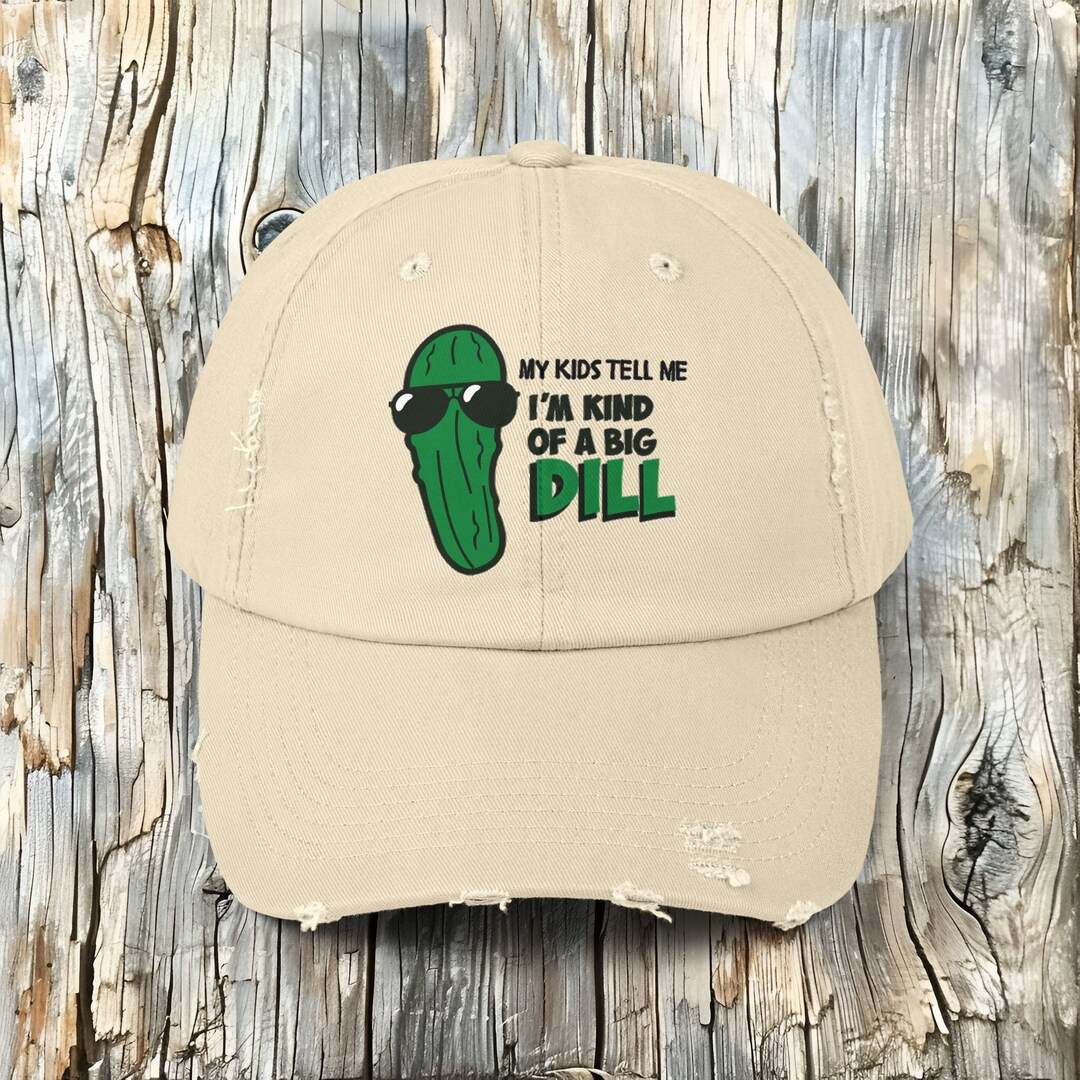 Funny Big Dill Pickle Dad Hat, Gift From Kids for Dad Birthday or ...