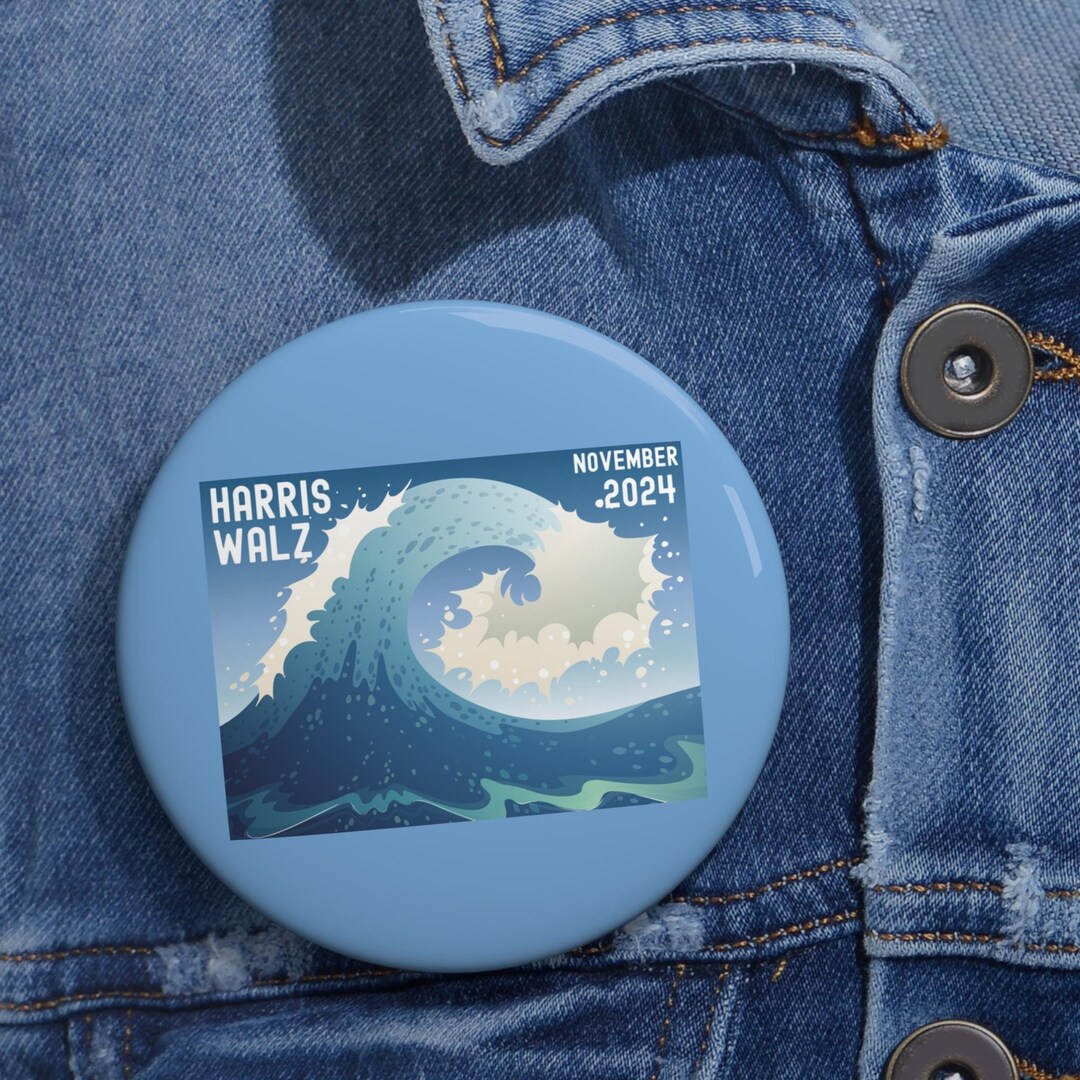 Harriz Walz Election Buttons, Blue Wave Pins, November 2024 Election ...