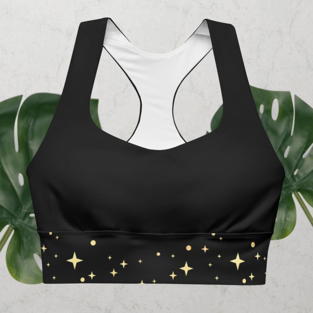Celestial Longline Sports Bra | Star Bra | Tarot Bra | Witchy Sports ...