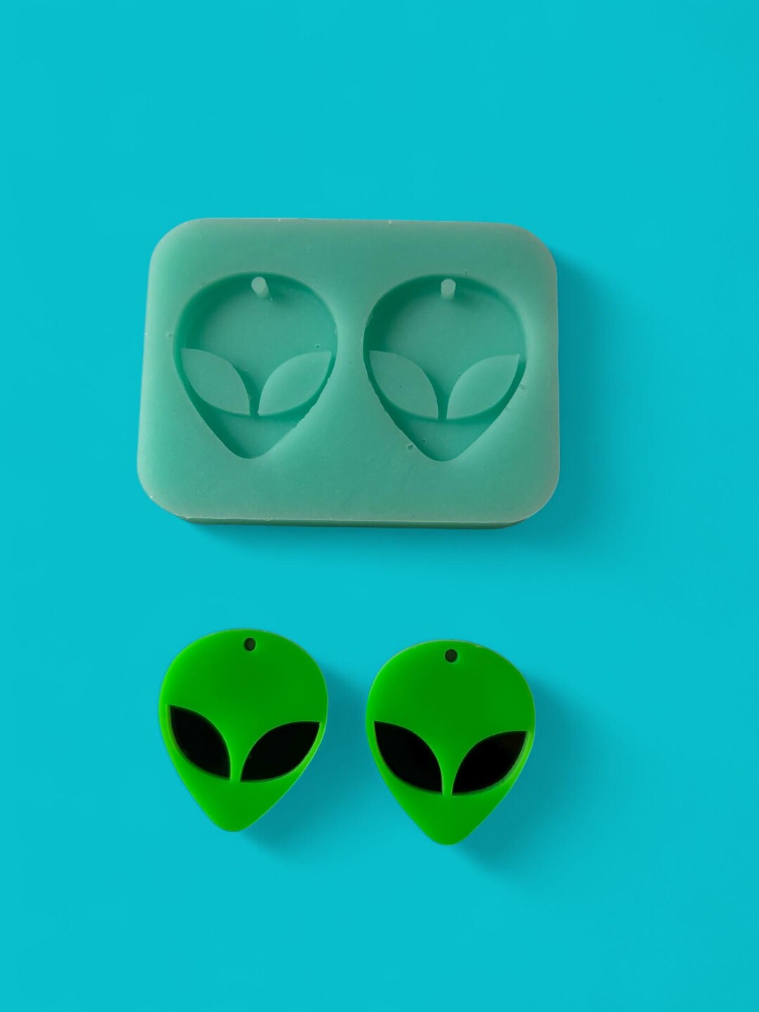 Silicone Earring Alien Flexible Mold (25x30 MM) - Etsy