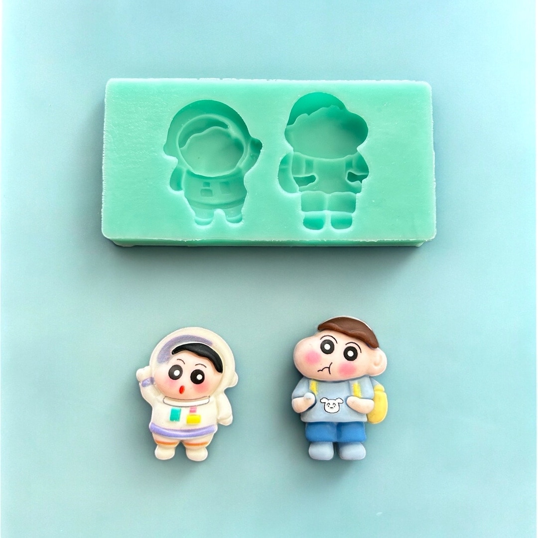 Silicone Cute Kid Character Mold (matte Finish and Sizes Are in Third ...