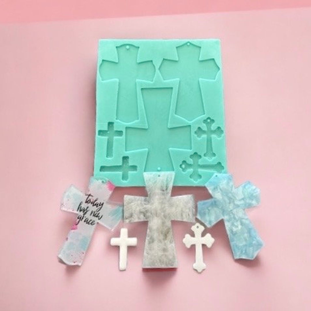 Silicone Variety Cross Molds (premium Quality Silicone, Uv Resin Mold ...