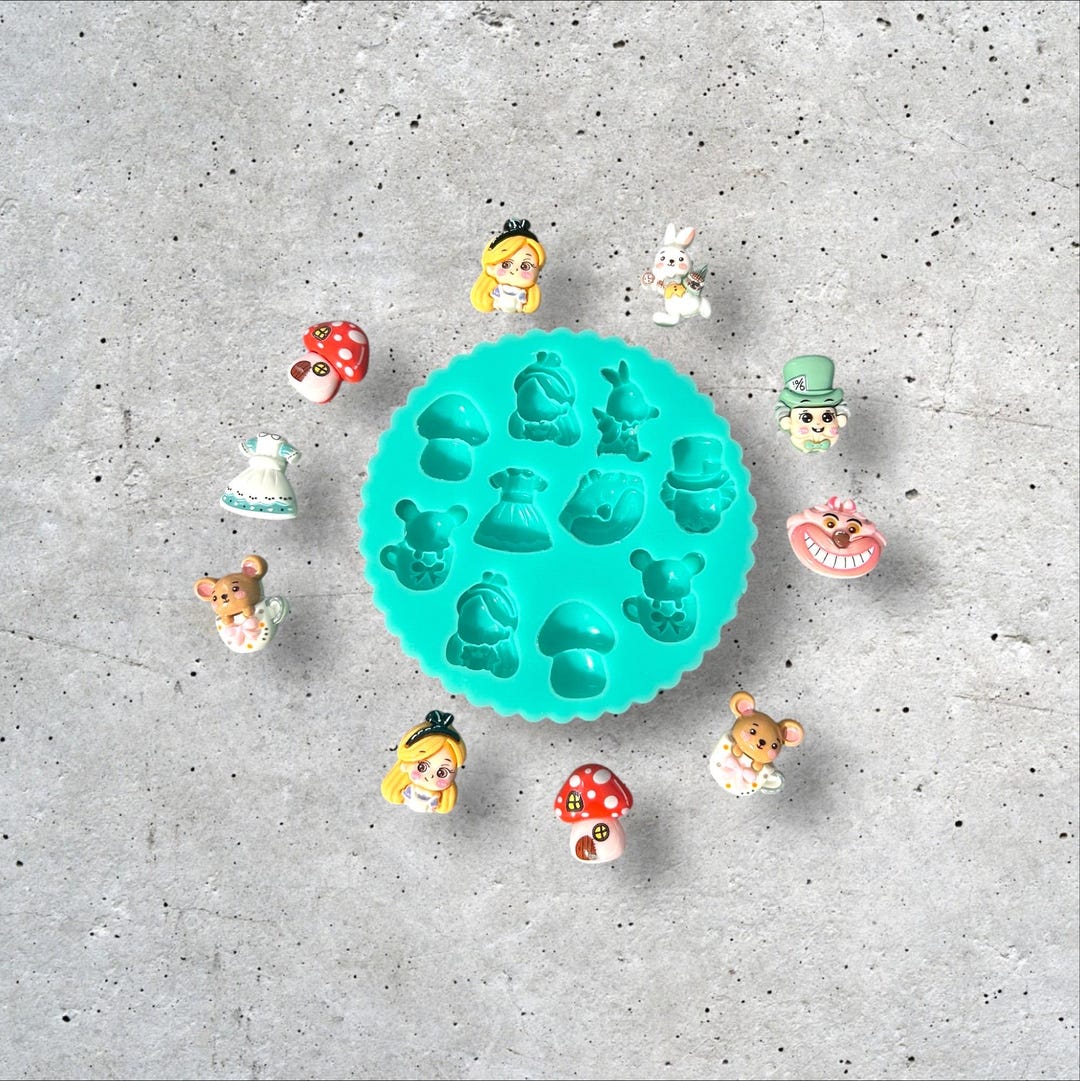 Silicone Cute Character Mold (sizes Average 23x27 Mm) (quality Silicone ...