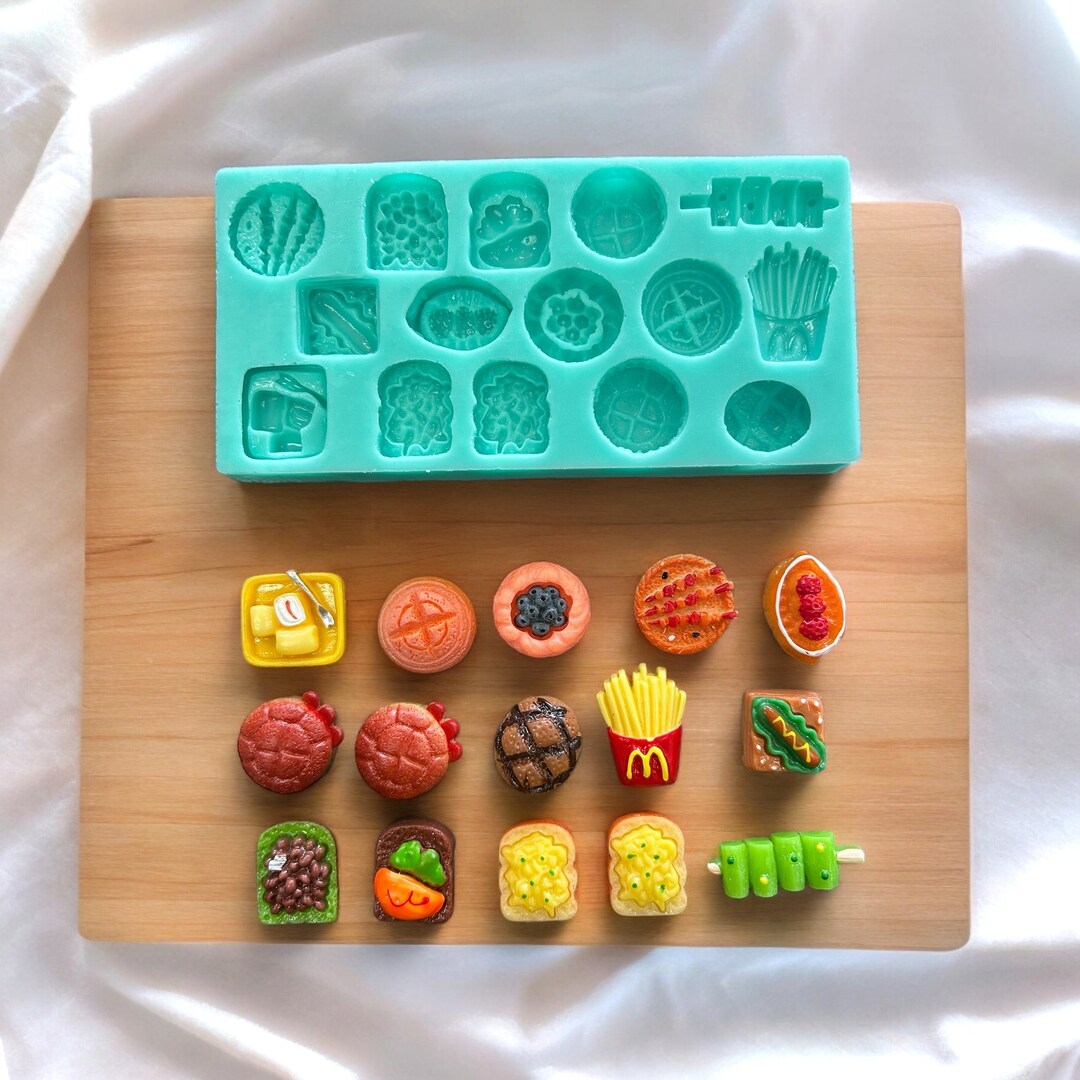 Silicone VARIETY Toy Food Mold (sizes Are in the THIRD Picture ...