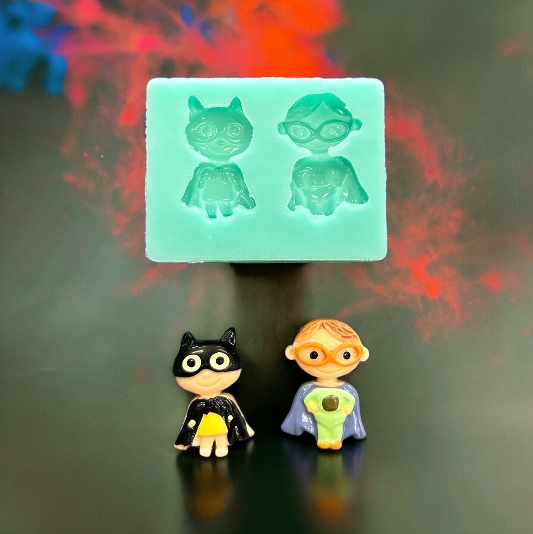 Silicone Cute Superhero Kid Mold (sizes Are in Third Picture) (quality ...