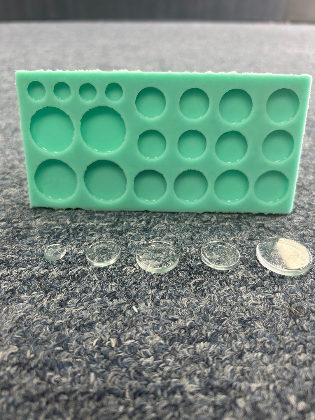 Silicone Variety FLAT Circle Flexible Mold (10 Mm, 16 Mm, 18 Mm, 20 Mm ...