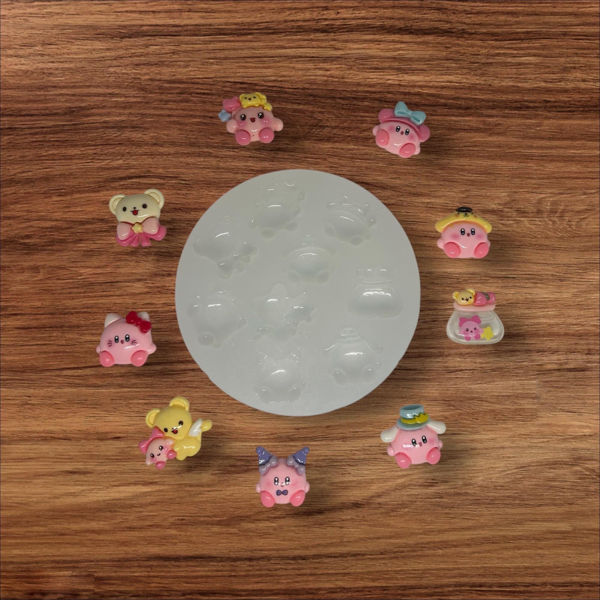 Silicone Cute Anime Video Game Character Mold (sizes Average 23x27 Mm ...