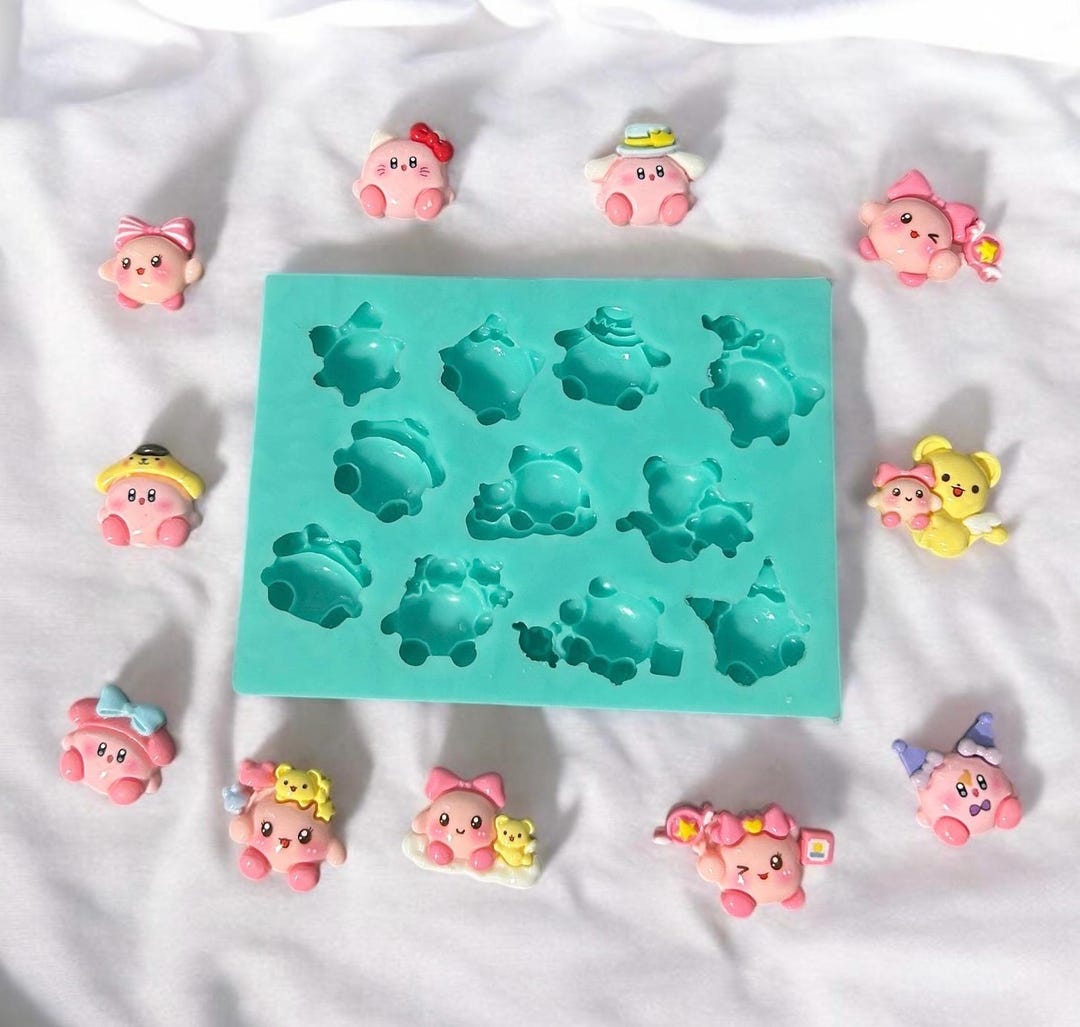 Silicone Cute Anime Video Game Character Mold (sizes Average 23x27 Mm ...