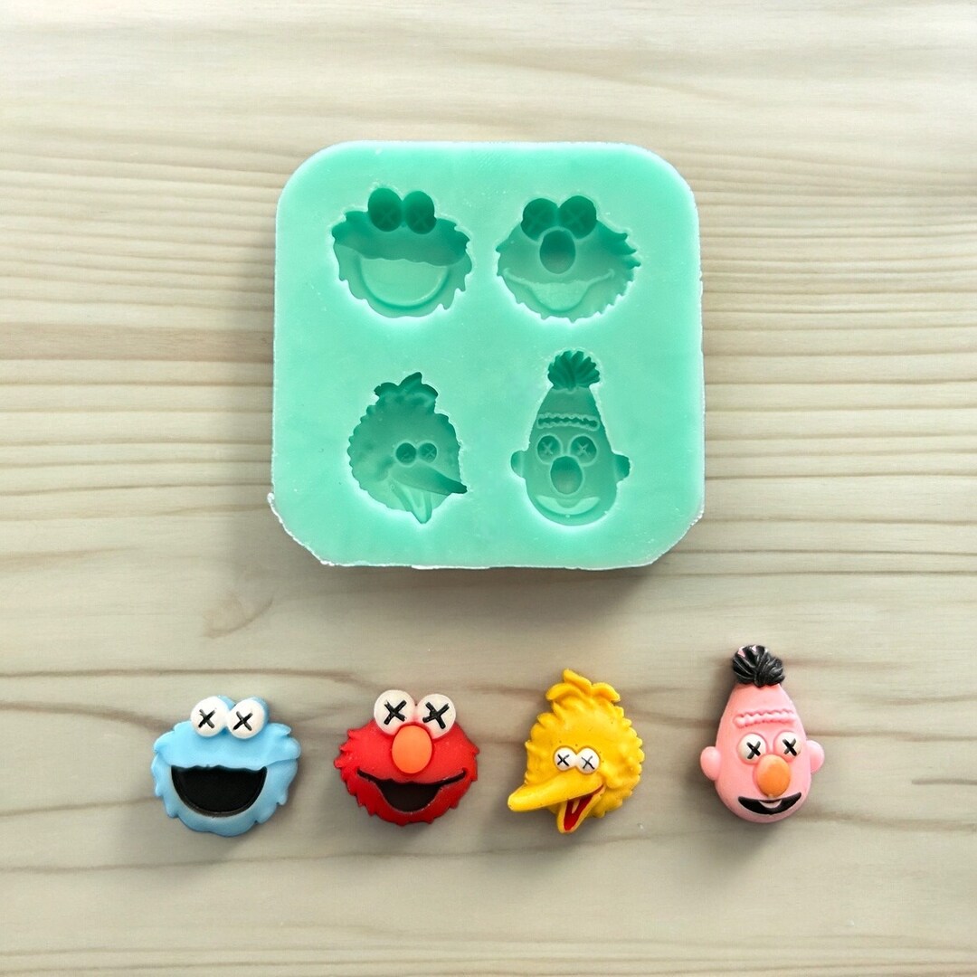 Silicone Cute Kid Character Mold matte, Sizes Are in Last Picture ...