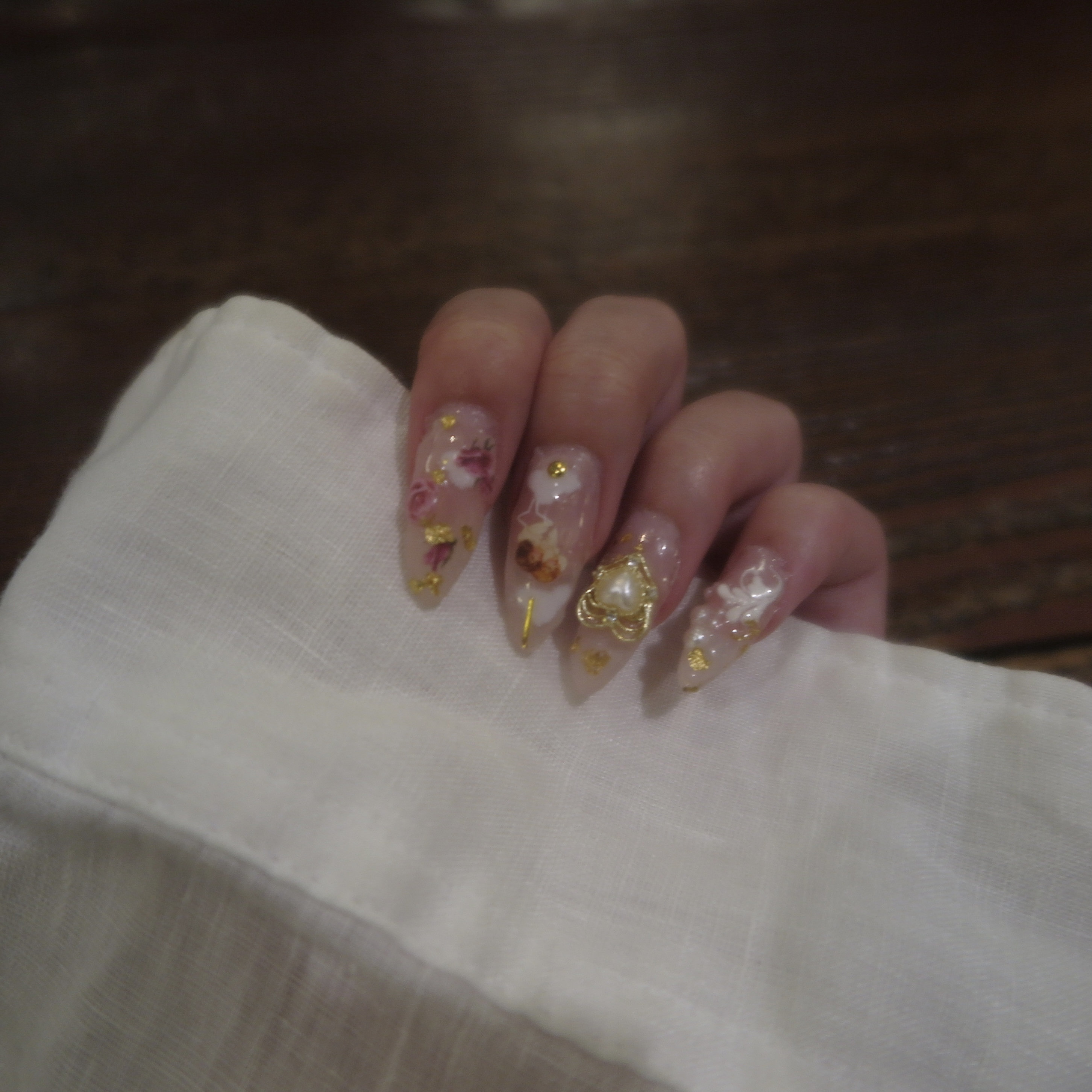 Rococo Fancy Nail Design - Etsy