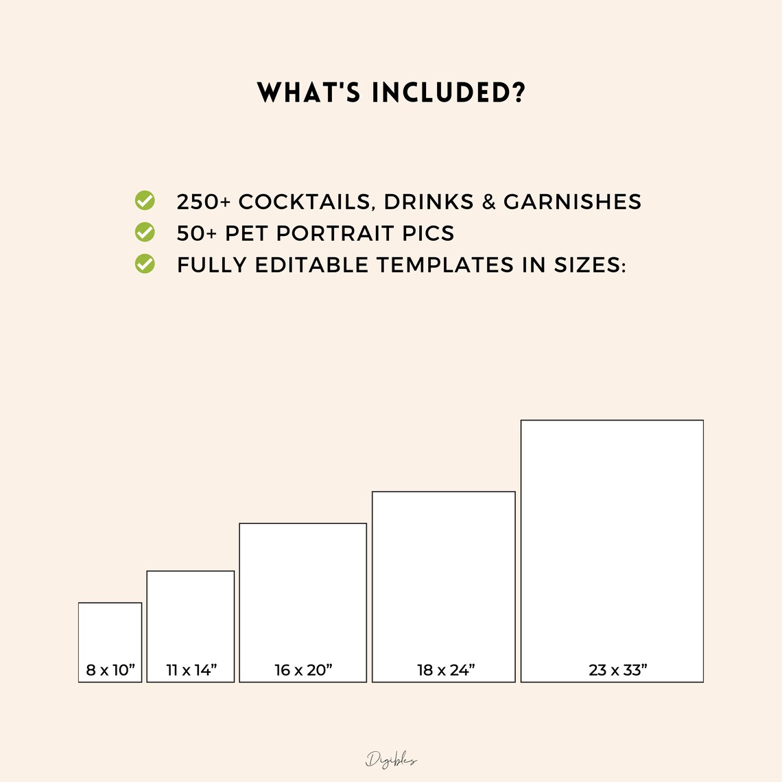 Editable Cat Bar Menu Sign for Wedding Cat Wedding Bar Menu Template ...