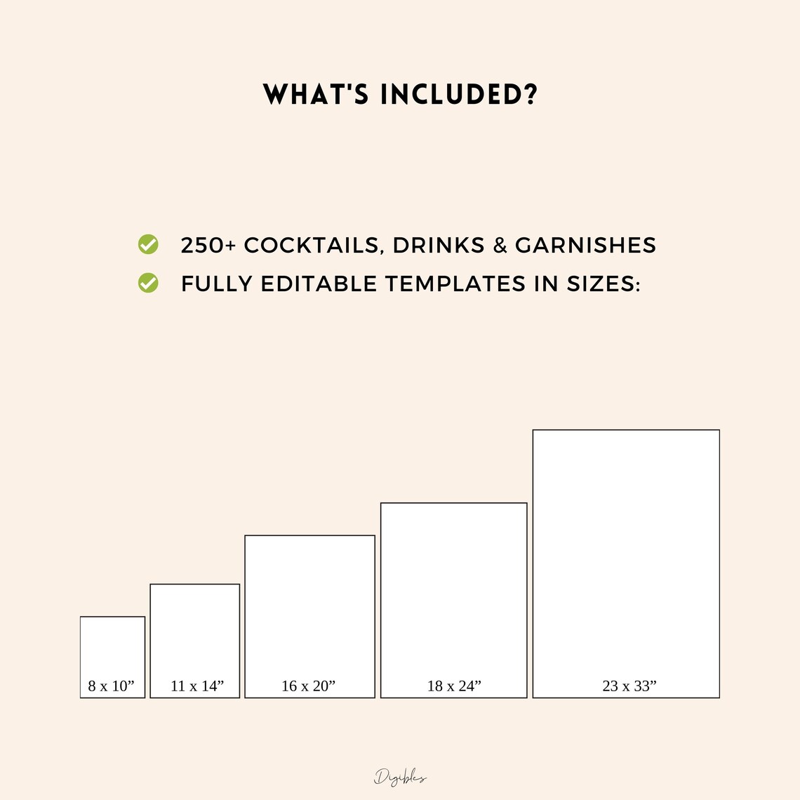 Editable Signature Cocktail Sign Template Printable Signature Drink ...